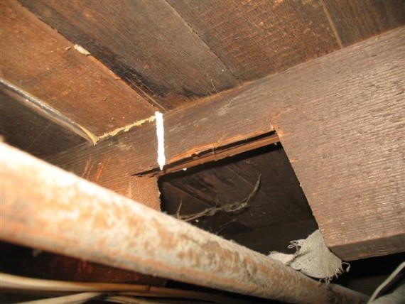 Ace Home Inspection, Inc » Excessive notch in floor joist